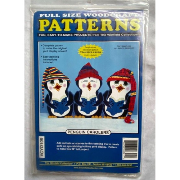 Woodcraft | Other | Full Size Woodcraft Patternspenguin Carolerscyd9 | Poshmark